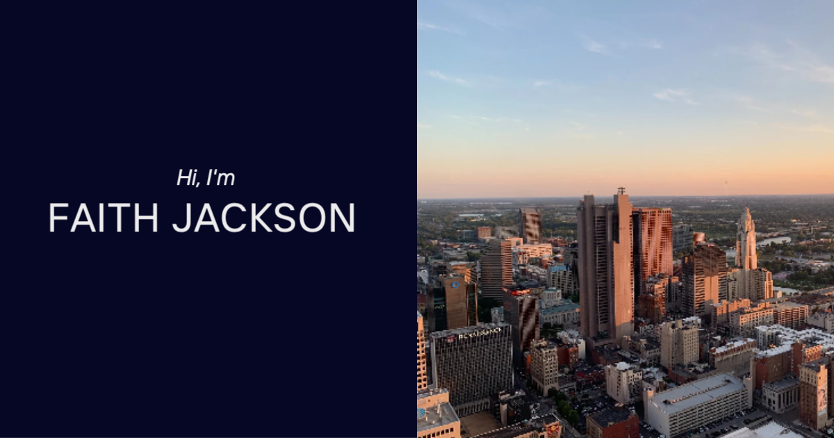 Hi, I'm Faith Jackson